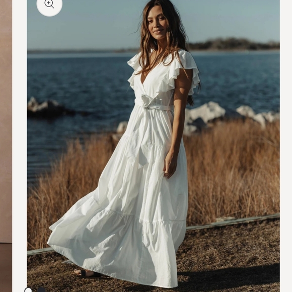 The Normal Brand | Dresses | The Normal Brand White Maxi Dress With ...
